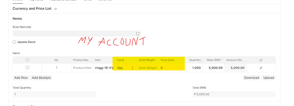 Custom Fields In Sales Invoice Item Table Visible Only To My User Account Not Others