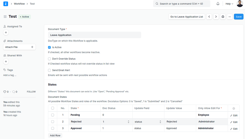 Workflow actions are not automatically created - ERPNext - Frappe Forum