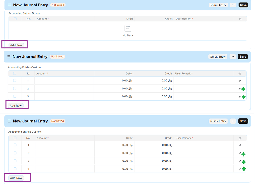I want to add print button in each row add in child table expect the first row - Customize ...