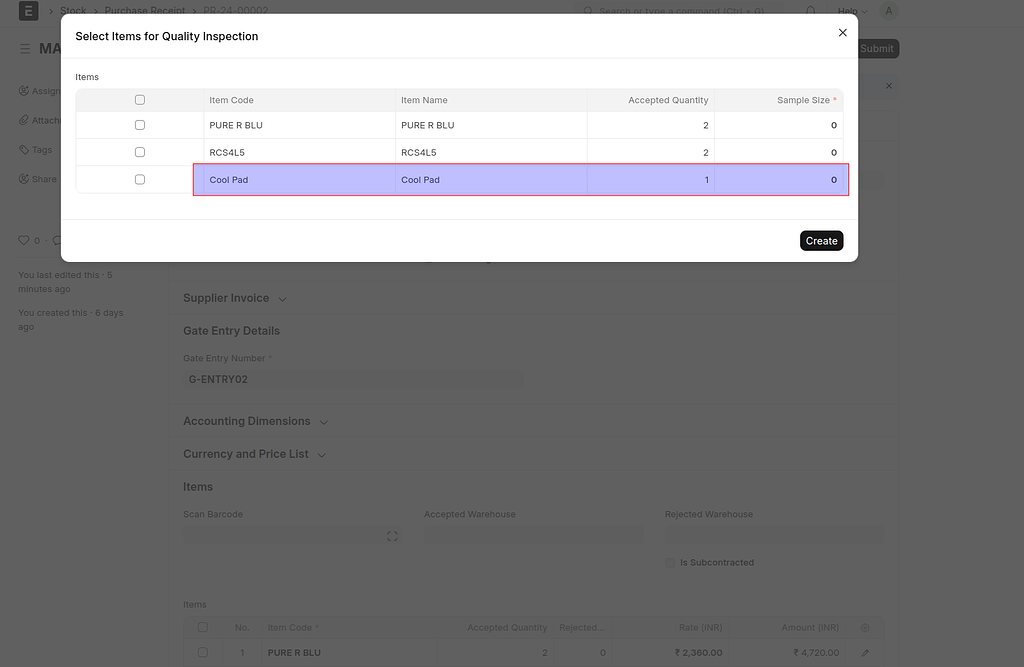 Restrict to do Quality Inspections of items based on Condition - ERPNext - Frappe Forum