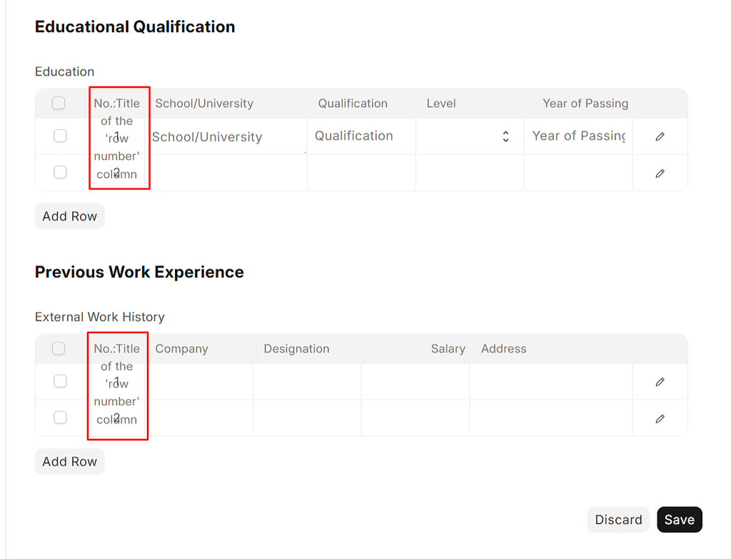 Webform Chile table Issue - Bug - Frappe Forum