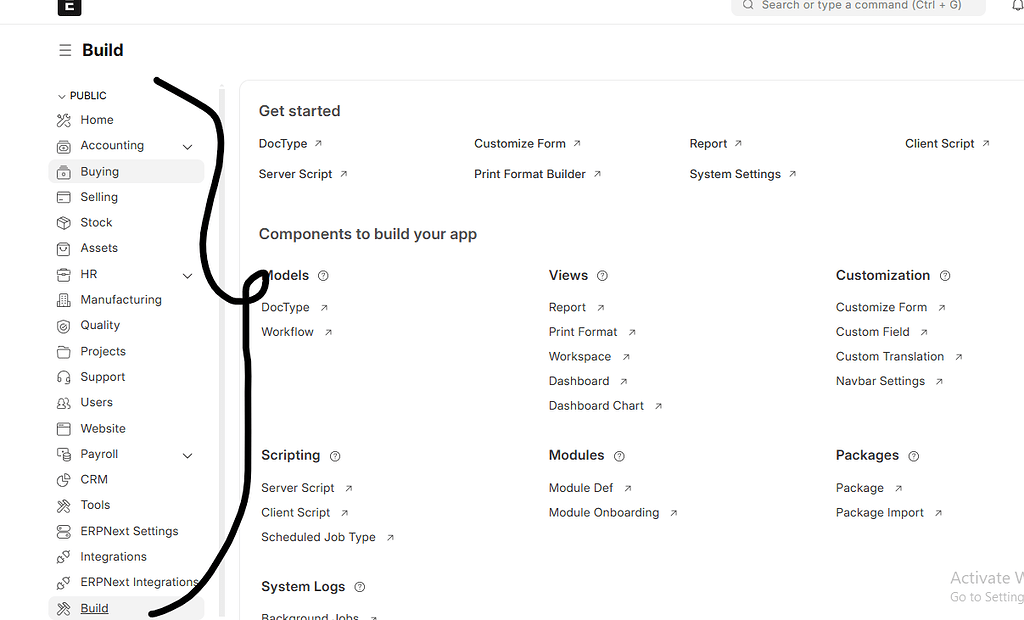 How to Add a Custom Module to the Left Sidebar in ERPNext? - ERPNext - Frappe Forum