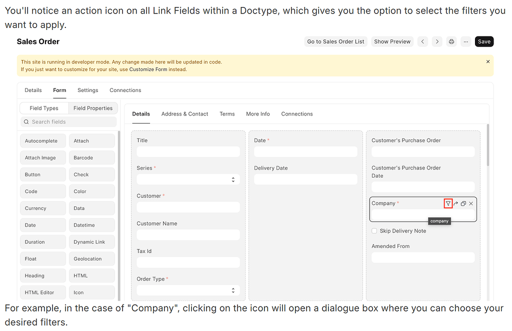 Link Field Filter Document Frappe Framework Frappe Forum