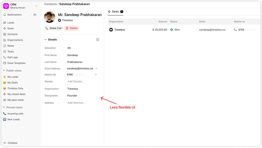 Frappe CRM UI v/s Desk UI? - ERPNext - Frappe Forum