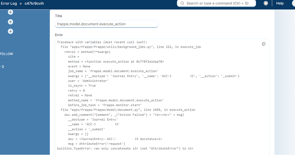 builtins.TypeError: can only concatenate str (not "AttributeError") to ...