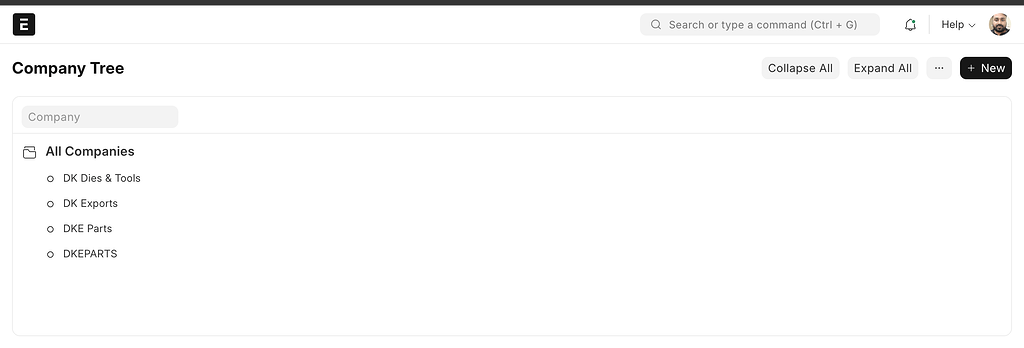 Multiple Company did not showing Any Doctype - ERPNext - Frappe Forum Multiple Company did not showing Any Doctype - ERPNext - Frappe Forum