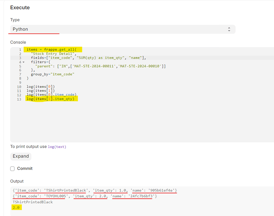 SQL and Python in System Console - ERPNext - Frappe Forum