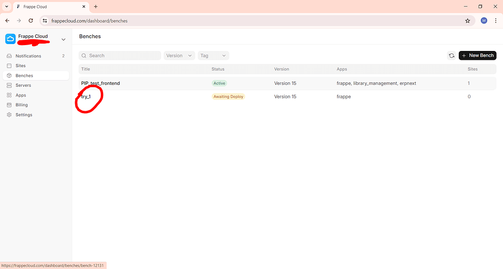 How to drop/delete a bench from frappe cloud - Frappe Framework ...
