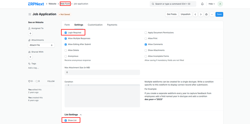 How to customize select data form doctyp show on webform - ERPNext - Frappe Forum