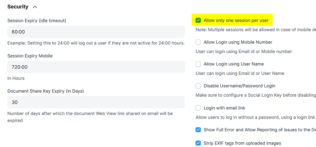 How to restrict a User to one single session? - ERPNext - Frappe Forum
