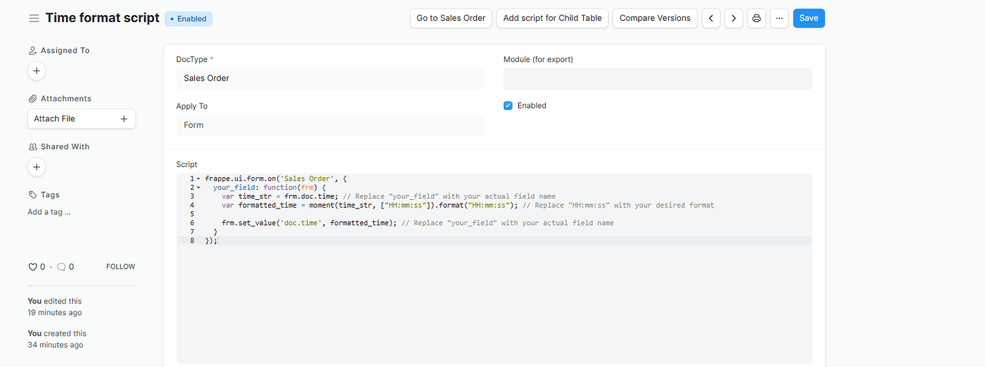 How to change time format when using the time fields? - Support - Frappe Forum