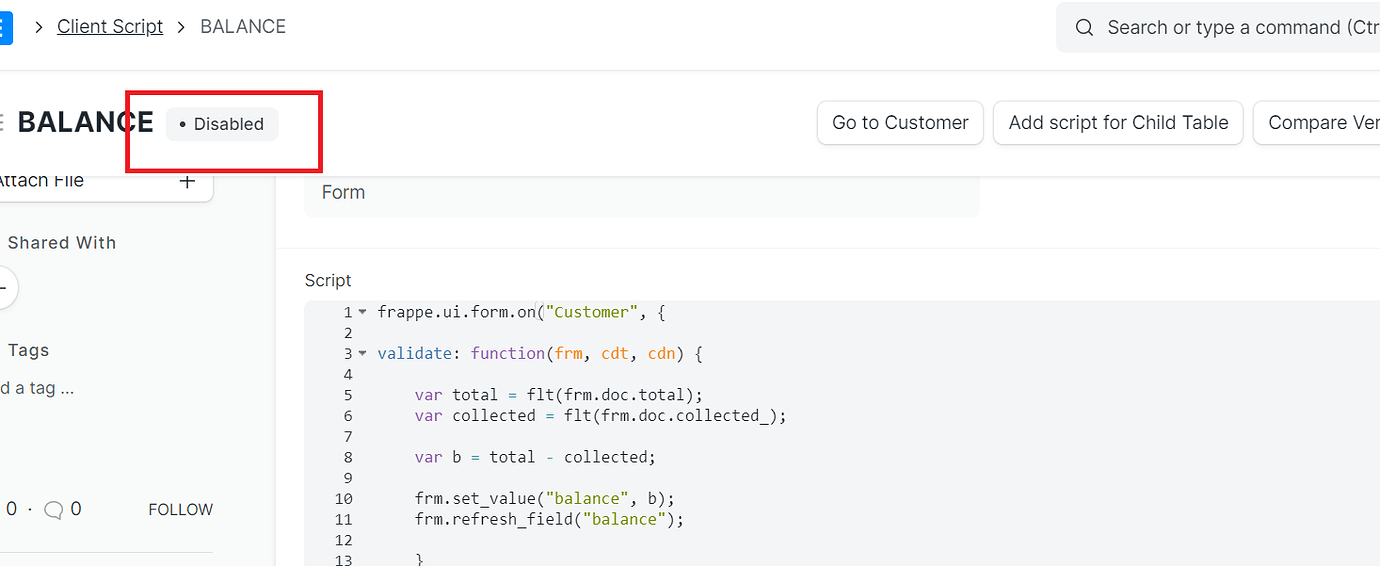 How to calculate balance - Custom Script - Frappe Forum