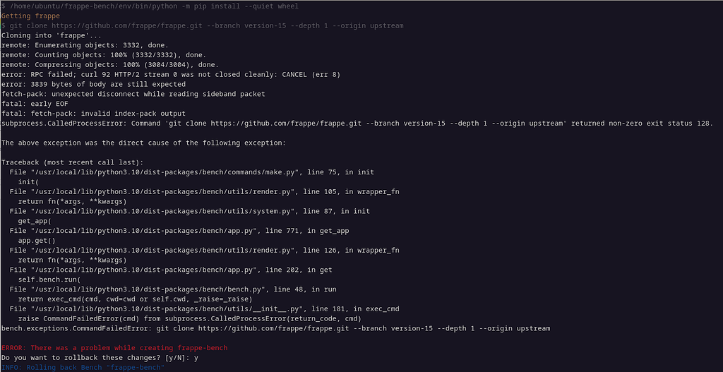 HTTP/2 connection error - erpnext - Frappe Forum