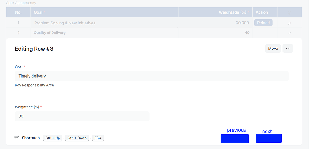 Add Custom Buttons For Navigating Between Grid Rows Forms Nextprevious Customize Erpnext