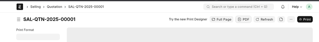 Server Error after clicking clicking PDF in quotation - ERPNext - Frappe Forum