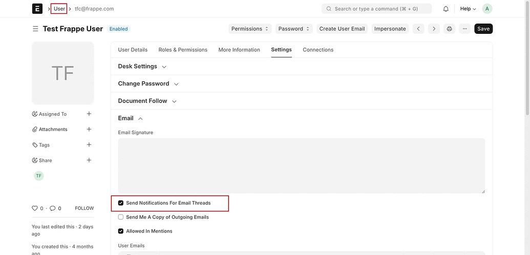 How To Stop Email Notification For Users Frappe Framework Frappe Forum 