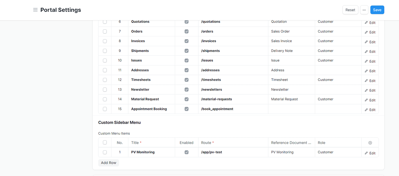 Custom Portal(Portal Settings) - Frappe Forum