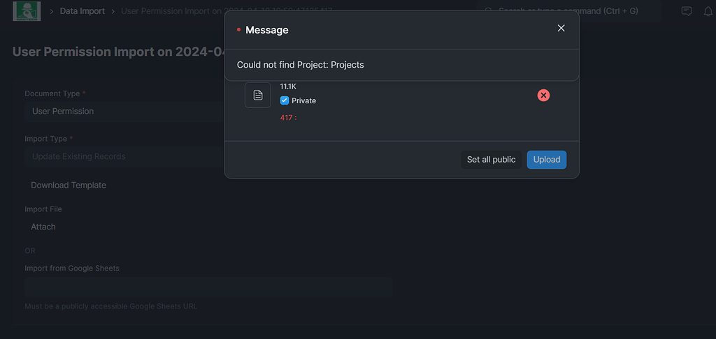 Couldn T Find Projects Project Error Frappe Forum