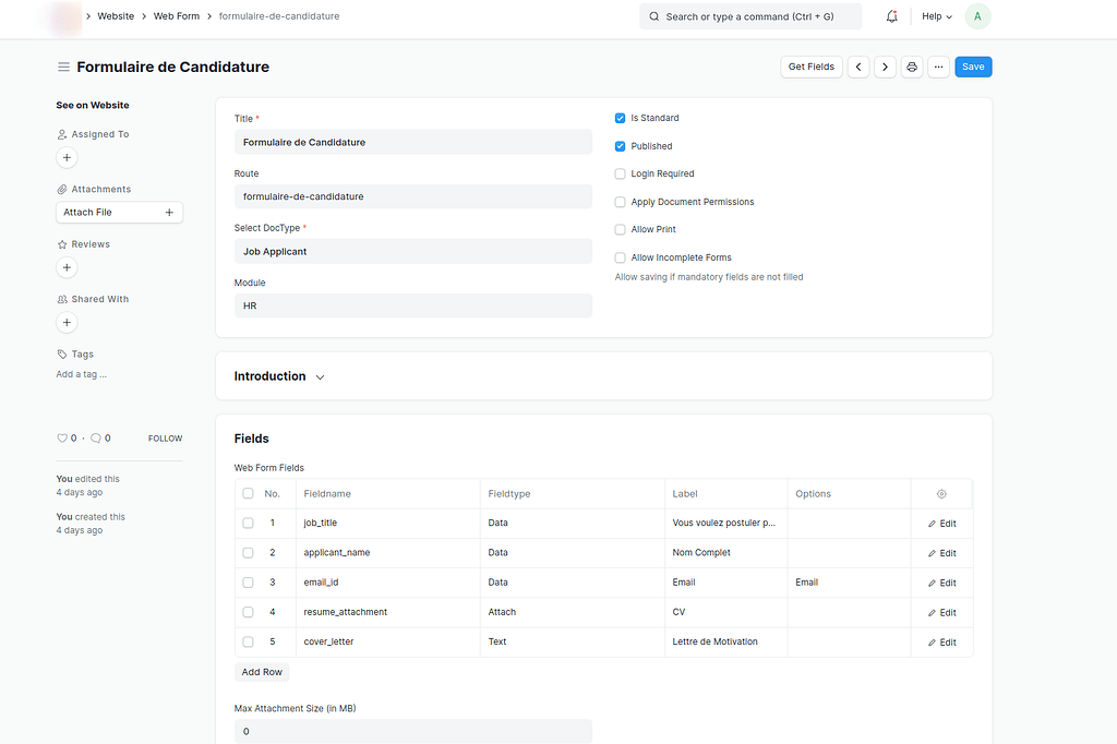No fields in the Web Form after partial-restore - Frappe Framework - Frappe Forum