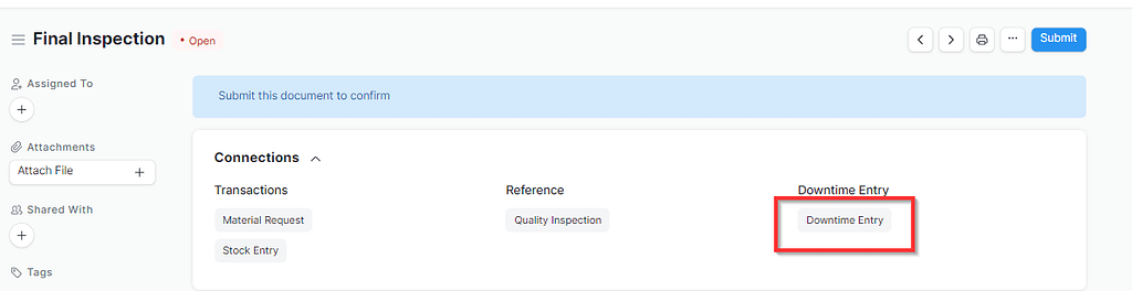 Downtime linked to job card - ERPNext - Frappe Forum