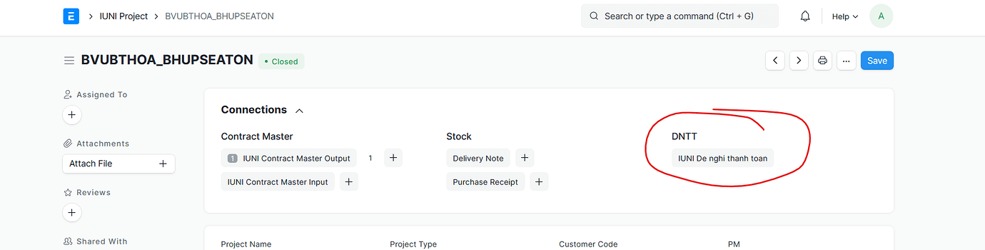 Create Connection to Child Document using Linked Documents - Customize ERPNext - Frappe Forum