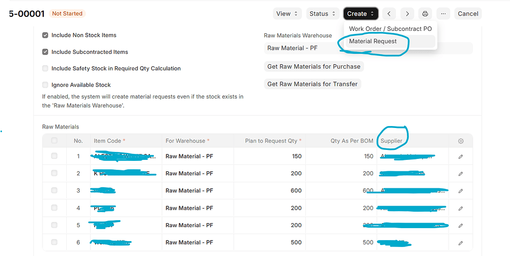 Custom Field Not Transferring When Creating Material Request from Production Plan - ERPNext ...