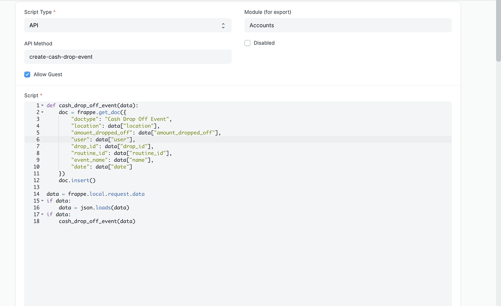 How To Unpack Json Data And Create A Doctype Entry In Server Script Custom Script Frappe Forum