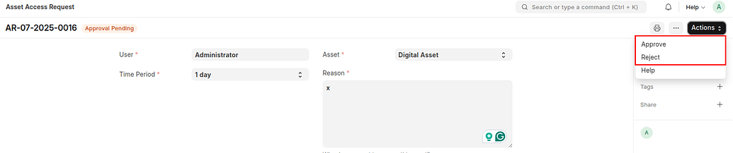 Implement action confirm on Workflow action - Frappe Framework - Frappe ...