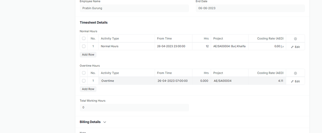 How to fetch costing rate in table - Frappe Forum