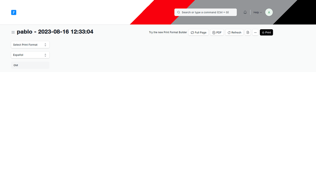 Bug after setting a default print format - Bug - Frappe Forum