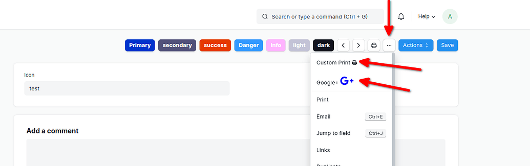 [Tutorial] Add Custom Button | Add Color button | Add Icon Button - Frappe Forum
