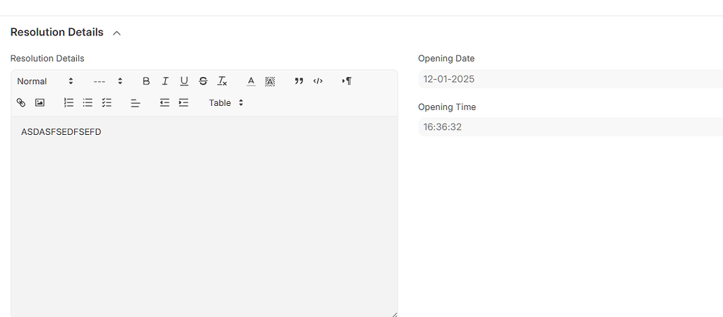 Issue resolution field not working in issue module - ERPNext - Frappe Forum