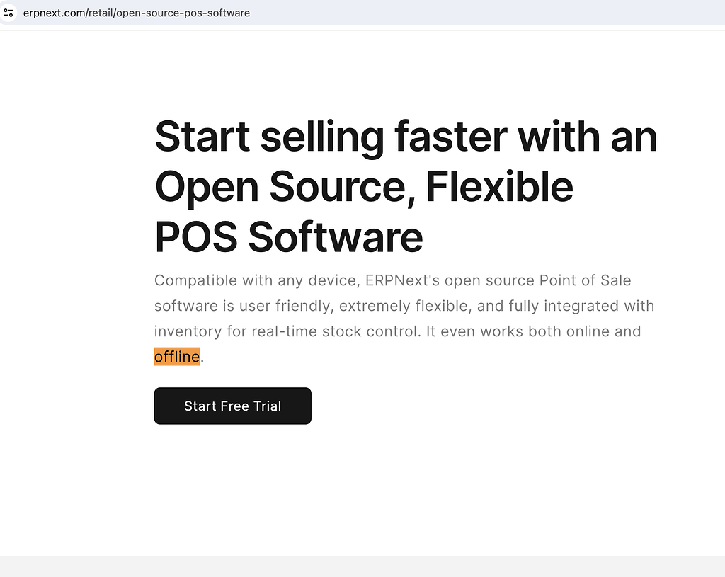 Does ERPNext 15 POS work offline? - ERPNext - Frappe Forum