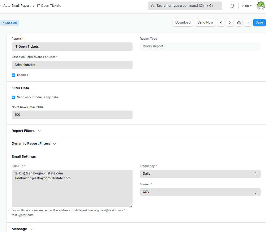 Issue with Auto Email Report: When Adding Multiple Email Recipients, It ...