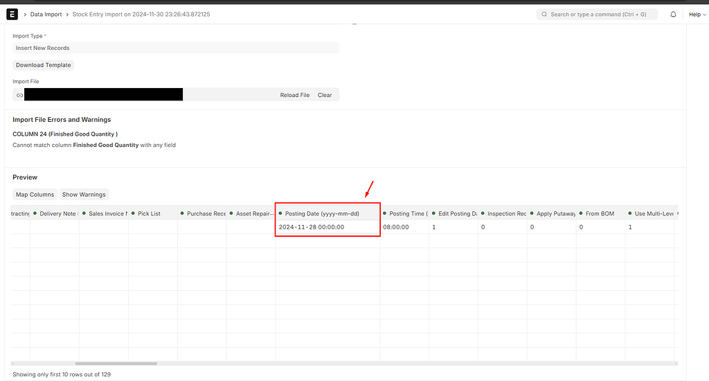 Inconsistent Data Import From Excel Erpnext Frappe Forum