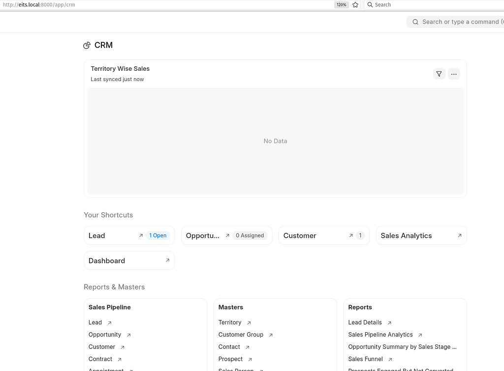 Dashboard customization error - ERPNext - Frappe Forum