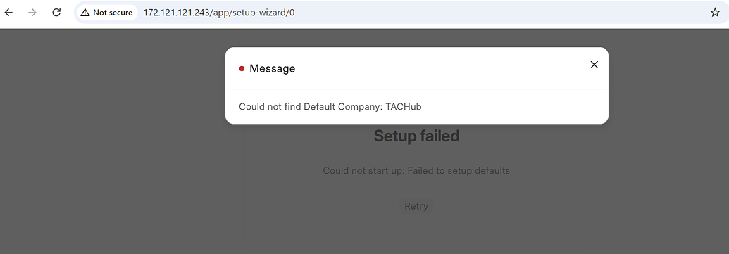 ERPNext: Failed to setup default company TACHub - Frappe Forum