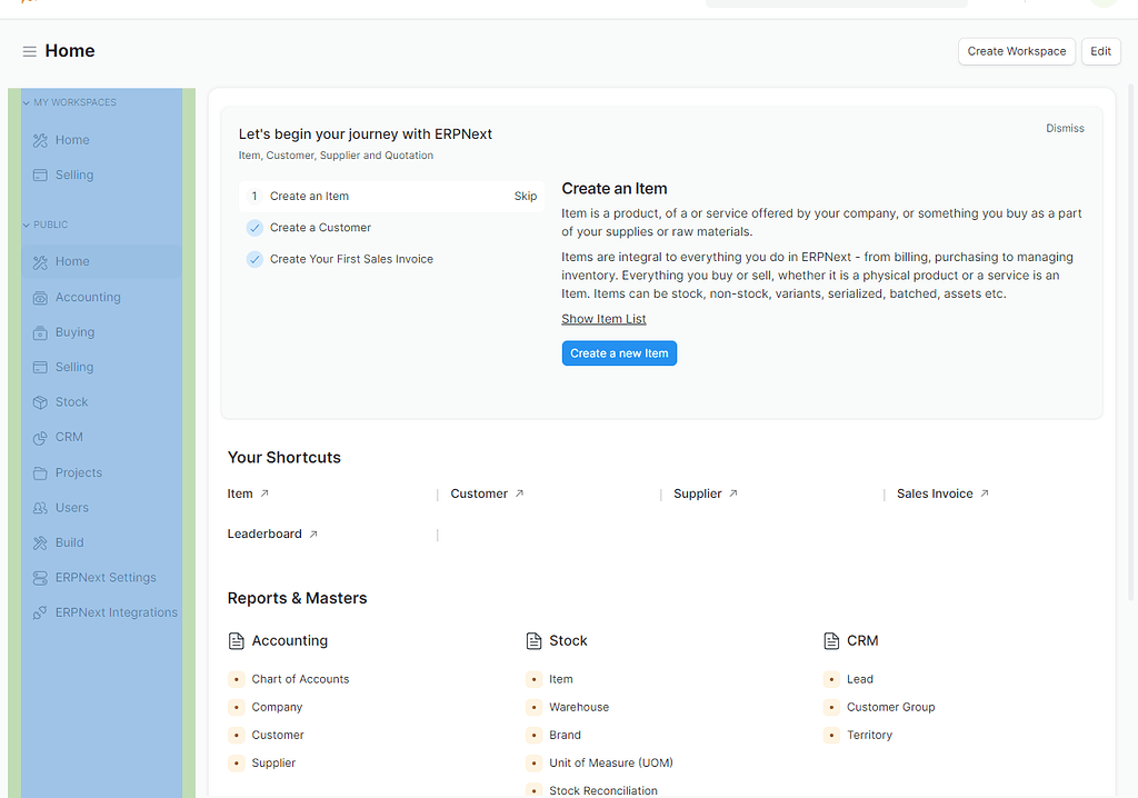 How to customize the side bar on Workspaces pages? - Customization - Frappe Forum