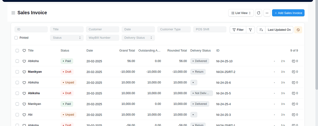 List View Status Issue - Frappe Forum