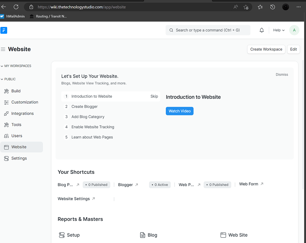 Apps Missing From Workspace But Exists Frappe Framework Frappe Forum