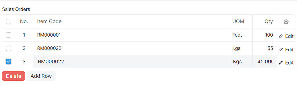 Triggering an action when a child table row is selected - Frappe Forum