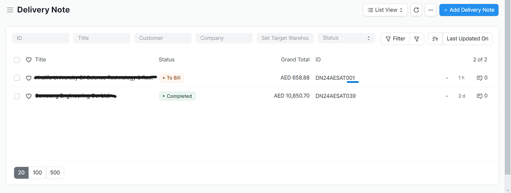 I need autoincrement irrespective of two custom fields in delivery note transaction - ERPNext ...