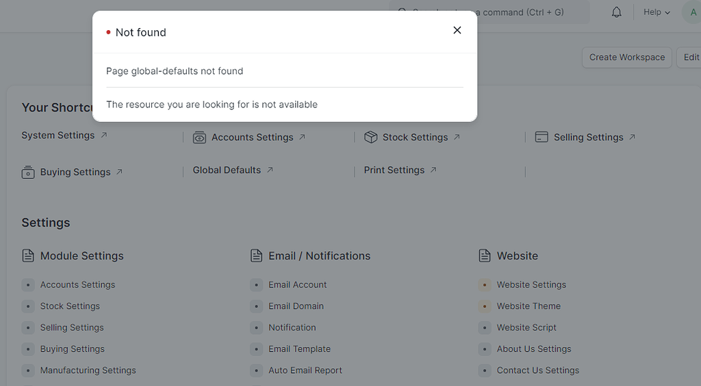 How i can fix rout error - ERPNext - Frappe Forum