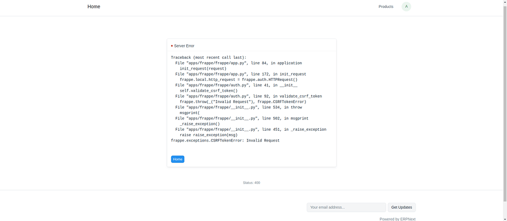 Payment Integration frappe.exceptions.CSRFTokenError: Invalid Request ... Payment Integration frappe.exceptions.CSRFTokenError: Invalid Request ...