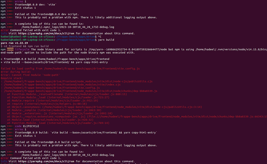 Frappe Drive Install Error App Development Frappe Forum