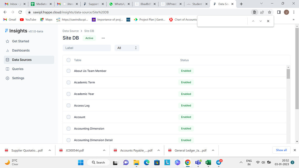 Tables in Frappe Insights - Insights - Frappe Forum