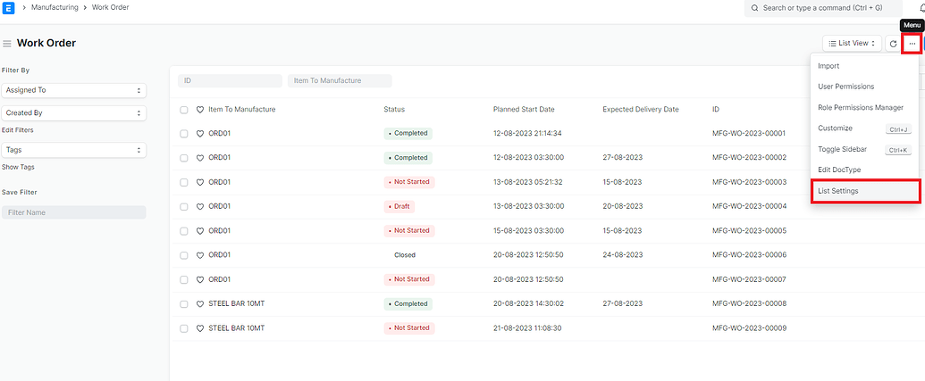 Customize work order - ERPNext - Frappe Forum