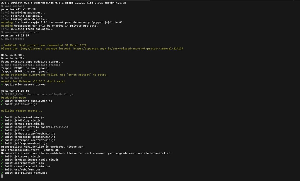 Bench init command always gets stuck here and never initialises - Setup ...