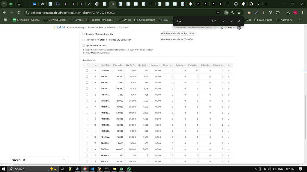 Production Plan Qty Issue - Project Management - Frappe Forum