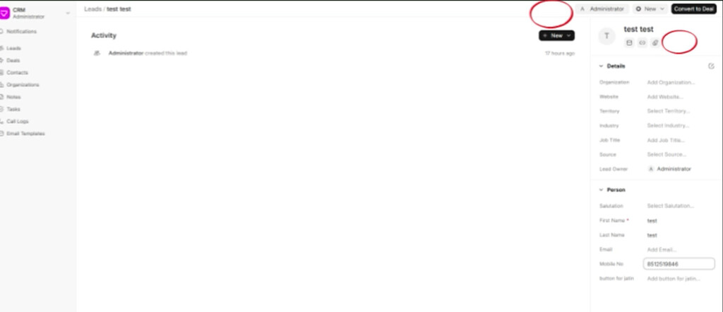 Custom action Button on Frappe CRM protal - Frappe CRM - Frappe Forum